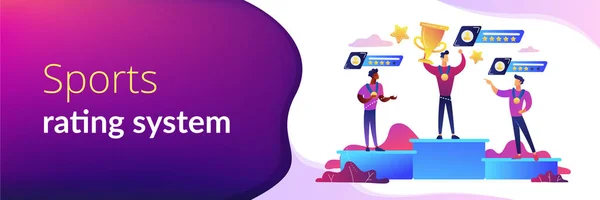 Sports rating system concept vector illustration. Stock Vector Image by ...