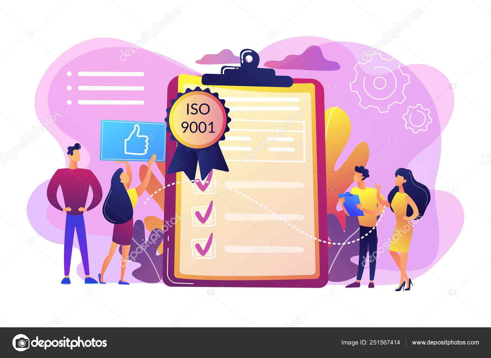 Standard for quality control concept vector illustration. Stock ...