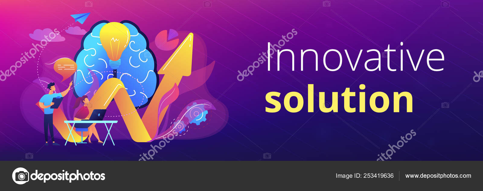 Innovative solution concept banner header. Stock Vector by ...