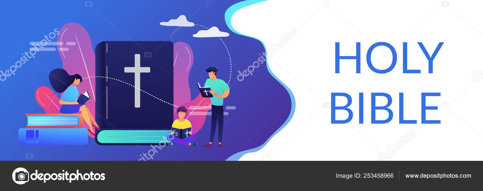 Holy bible concept banner header. Stock Vector by ©VisualGeneration ...