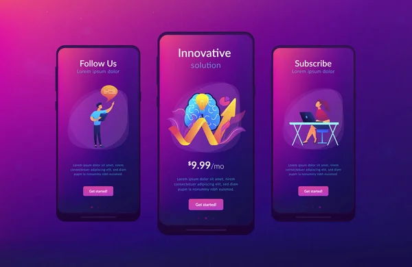 Product testing app interface template. ⬇ Vector Image by ...
