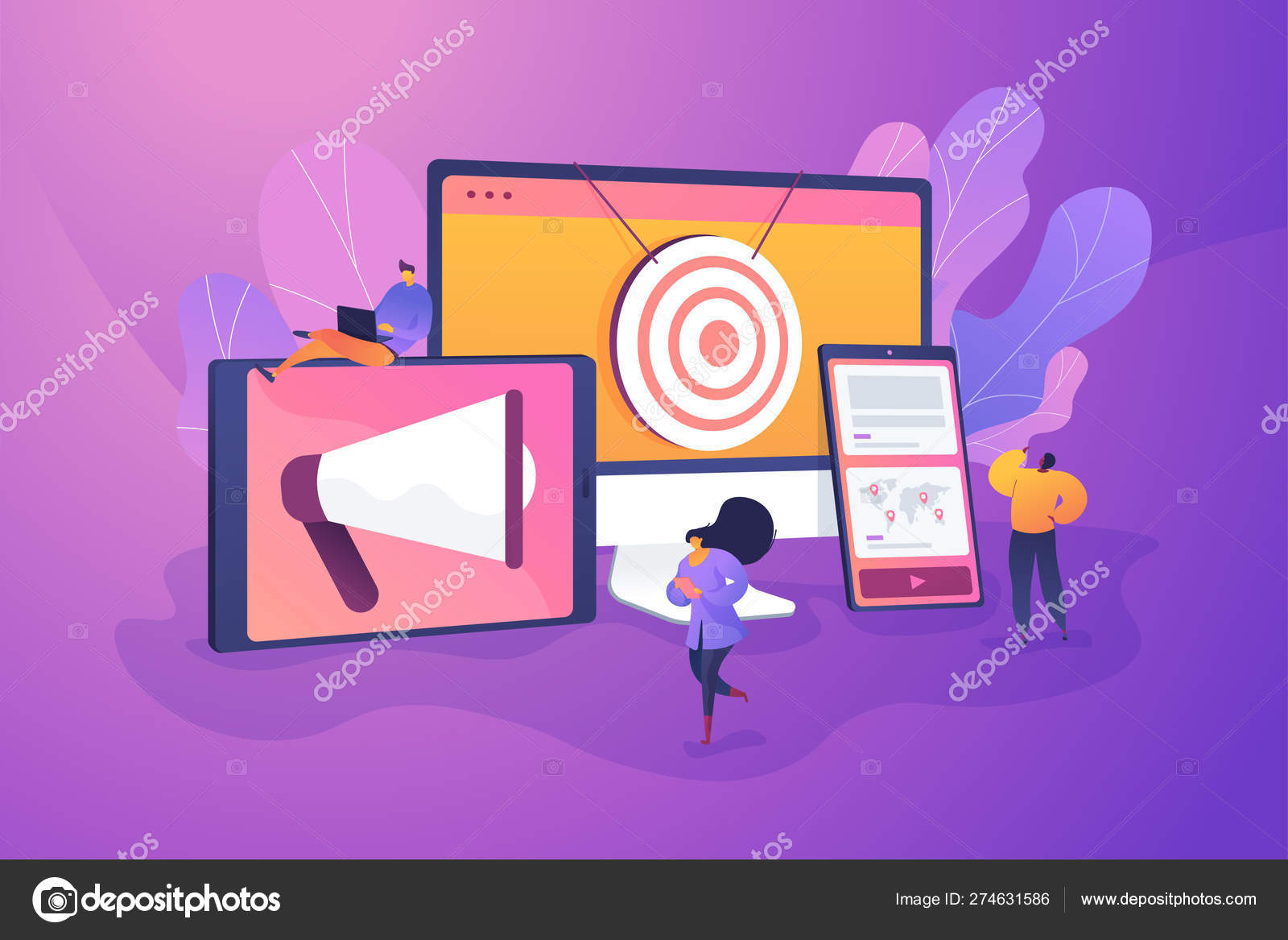 Multi device targeting concept vector illustration. Stock Vector Image by ©VisualGeneration ...