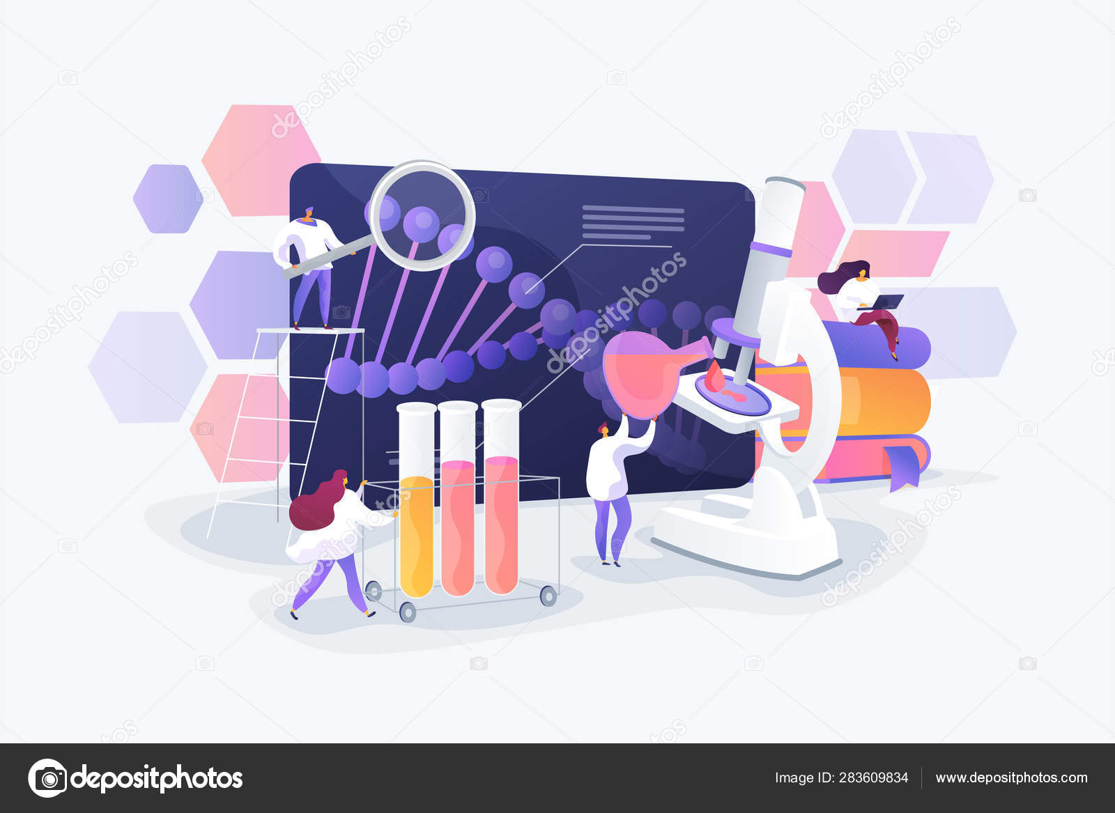 Genetic testing concept vector illustration Stock Vector by ...