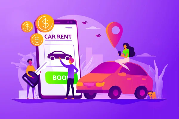 Budget rental car Vector Art Stock Images | Depositphotos