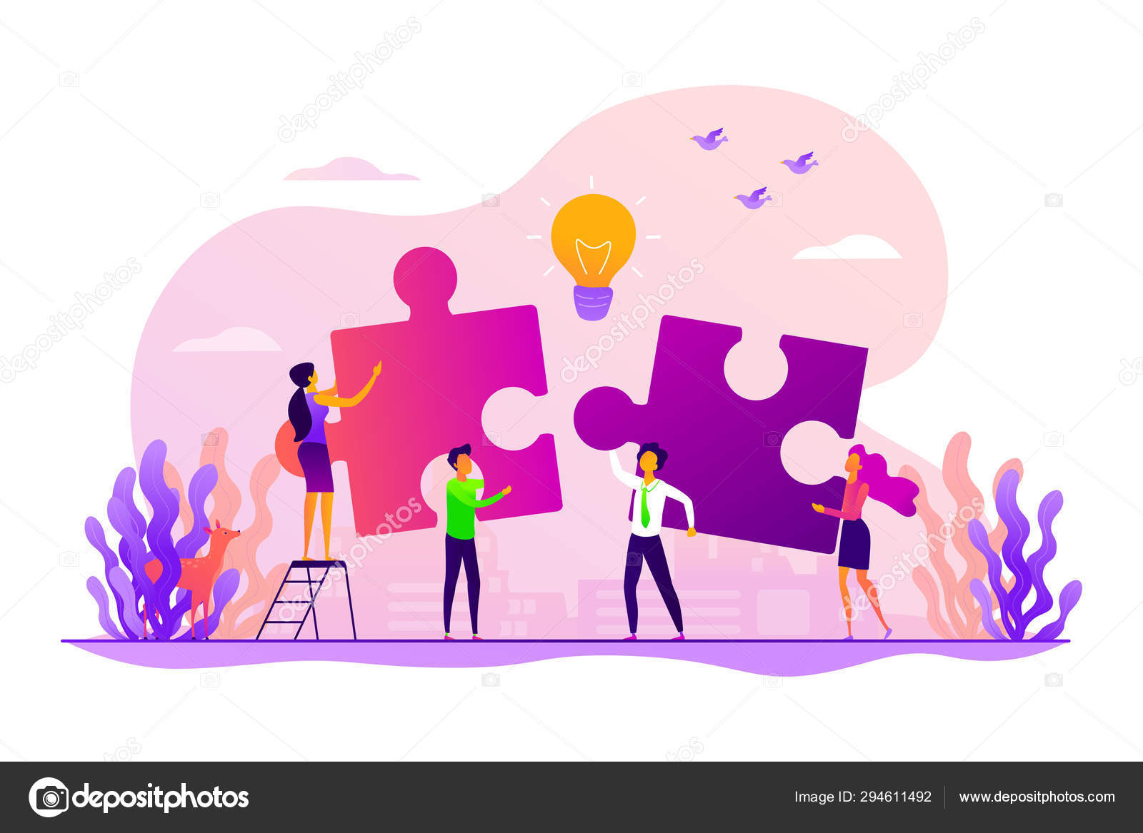 Collaboration concept vector illustration Stock Vector Image by ... Collaboration concept vector illustration Stock Vector Image by ...