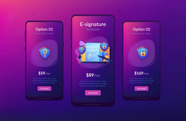 Cross-platform play app interface template. Stock Vector by ...