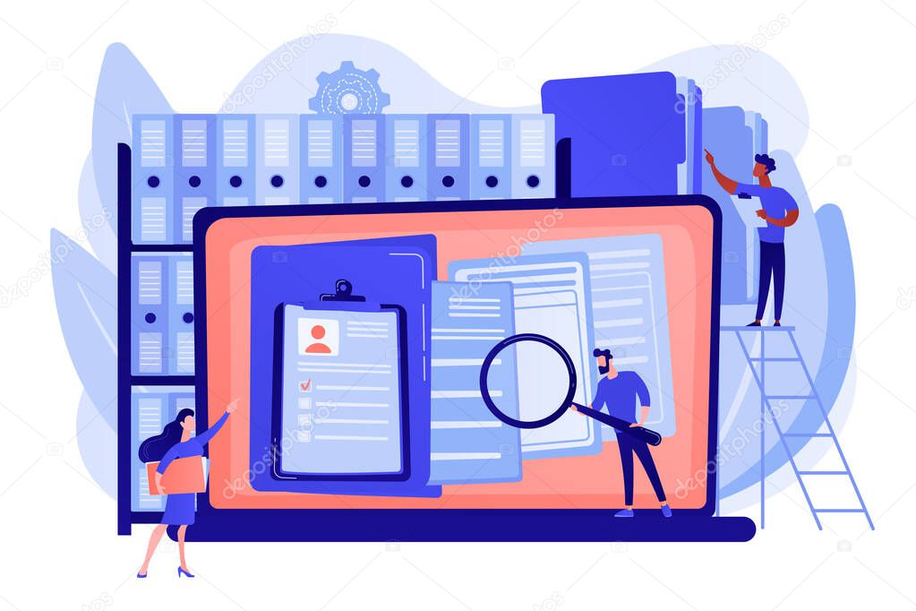 Gesti n de registros concepto vector ilustraci n 2024