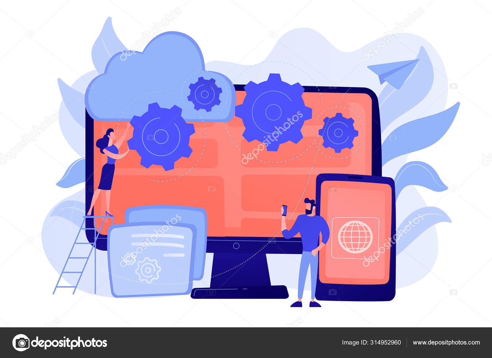 Cross-platform programming concept vector illustration. Stock Vector Image by ©VisualGeneration ...