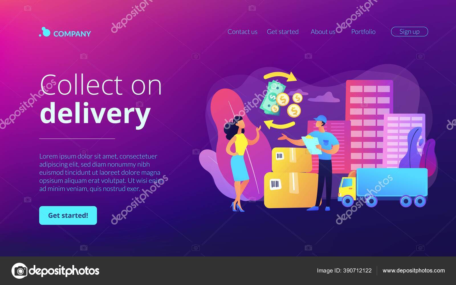 Payment Collection Parcel Return Express Transportation Business Cash ...