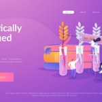 Genetically modified foods landing page concept Stock Vector Image by ©VisualGeneration #302547024