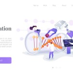 Genetically modified foods landing page concept Stock Vector Image by ©VisualGeneration #302547024