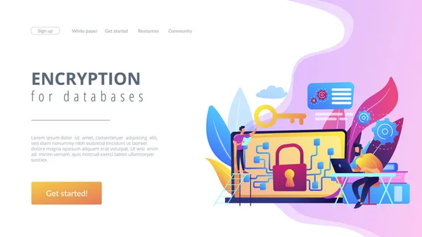 Computer forensics concept landing page Stock Vector by ...