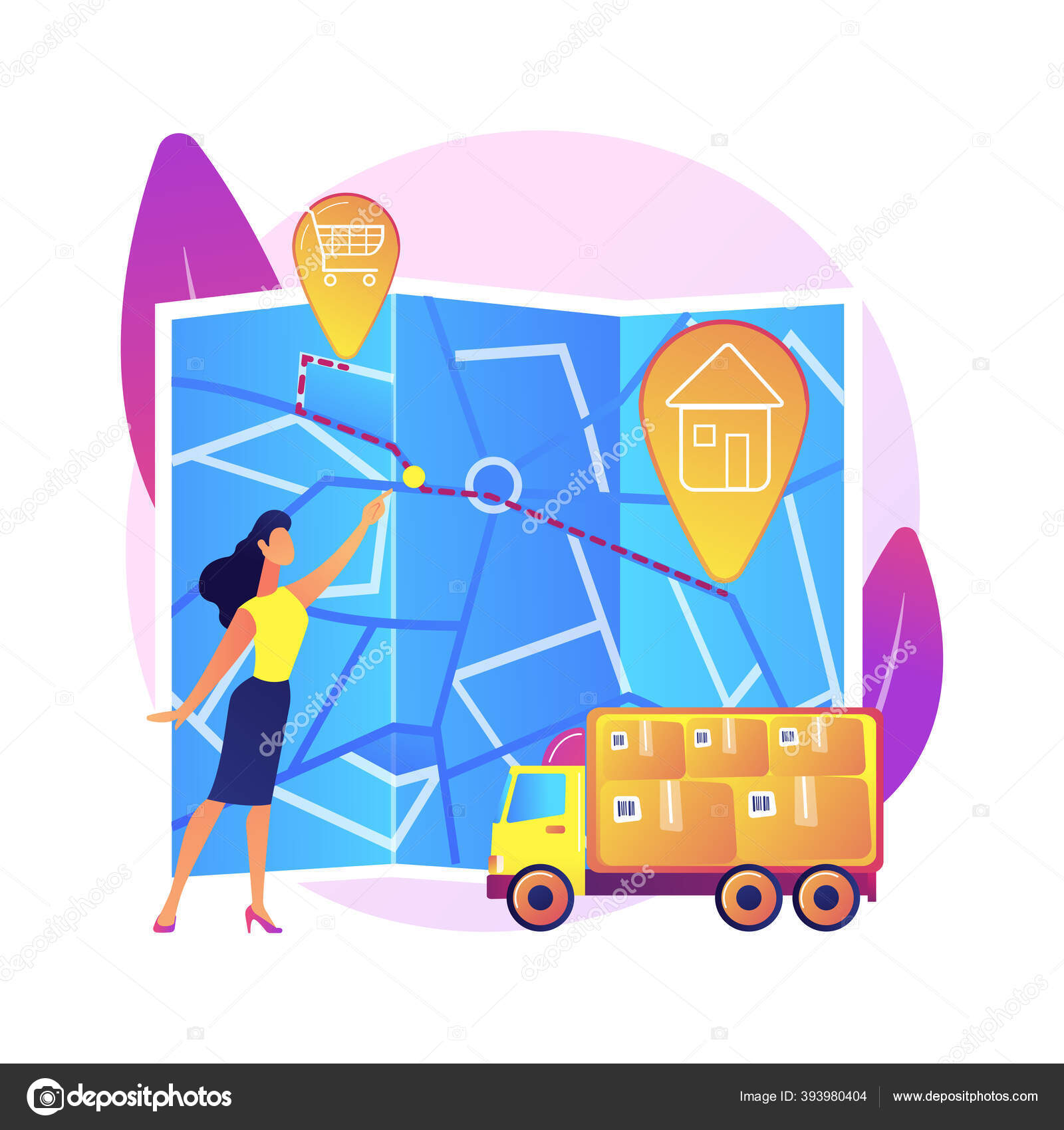 Road route choice vector concept metaphor. Stock Vector by ...