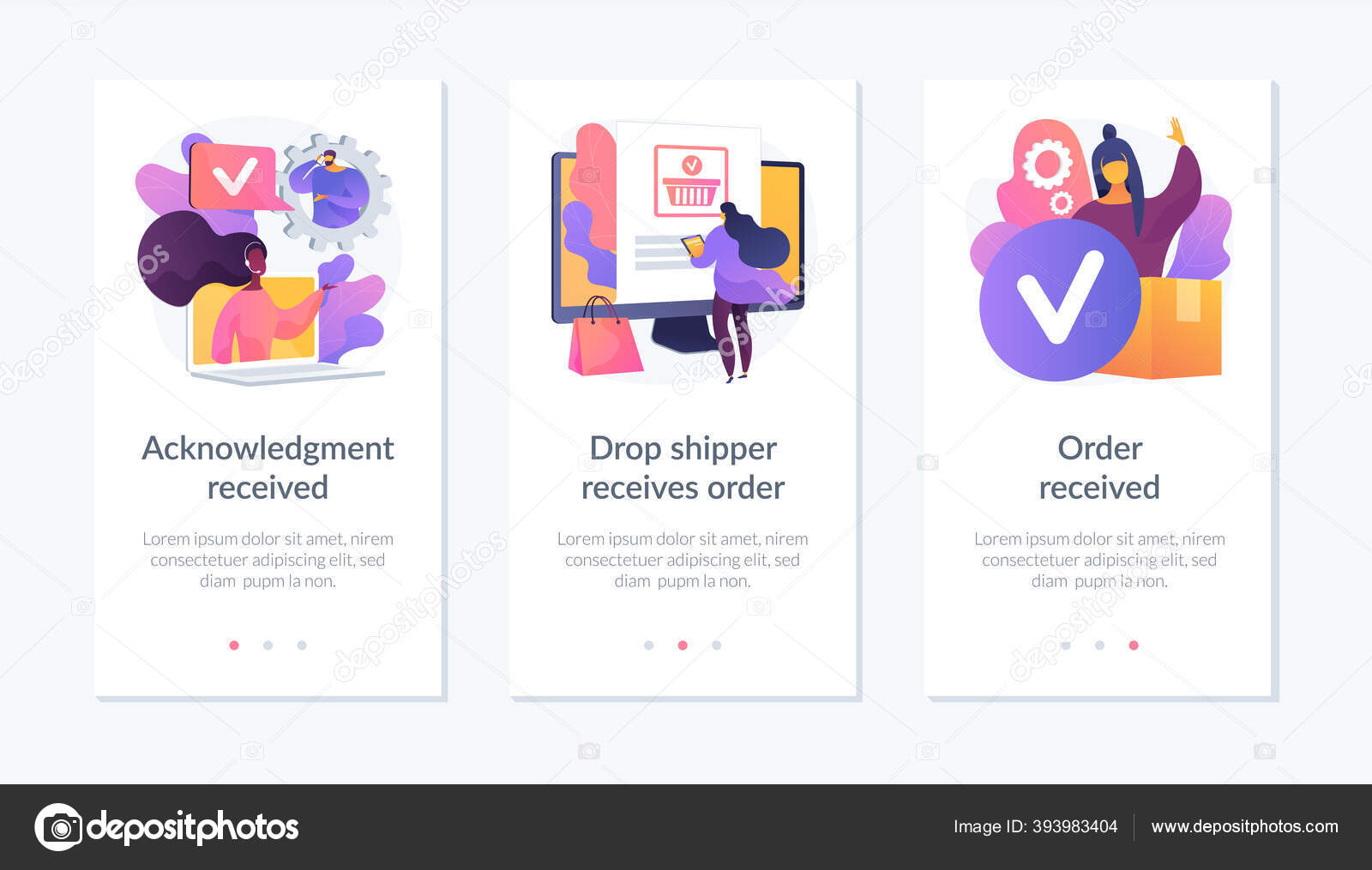 เทมเพลตอินเทอร์เฟซแอพการประมวลผลคําสั่ง . ภาพเวกเตอร์สต็อกโดย ©VisualGeneration 393983404