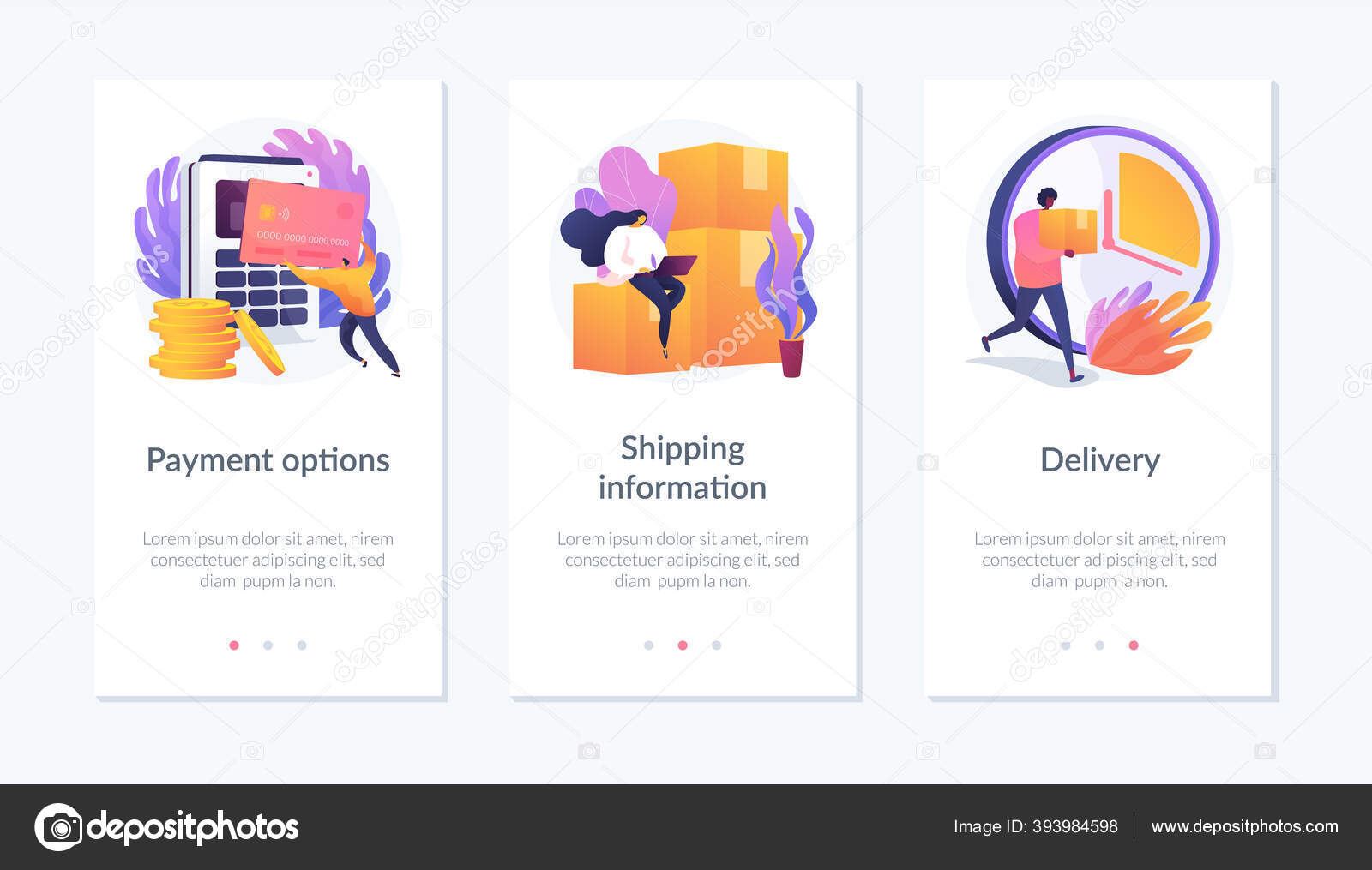 E-commerce app interface template. Stock Vector Image by ...