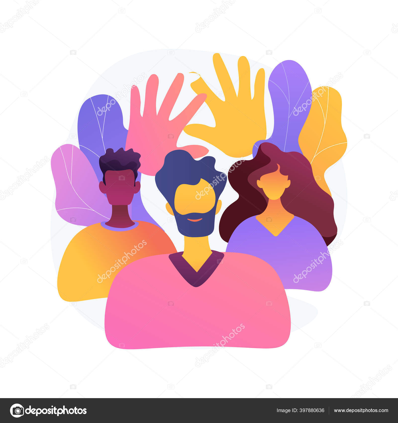 Human relations abstract concept vector illustration. Stock Vector by ...