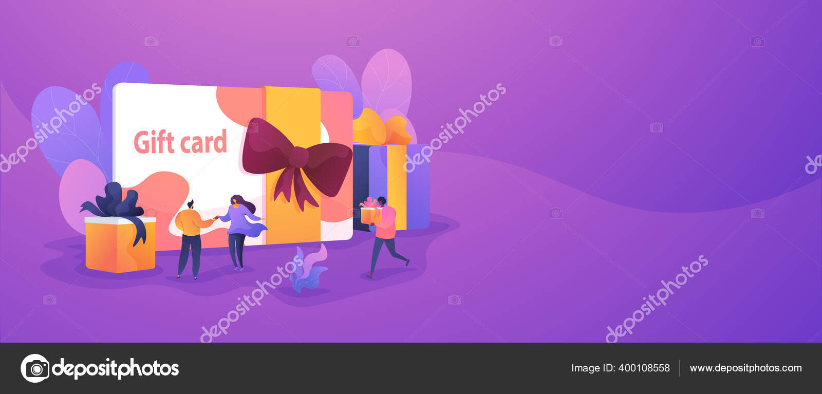 Gift card web banner concept. Stock Vector Image by ©VisualGeneration ...