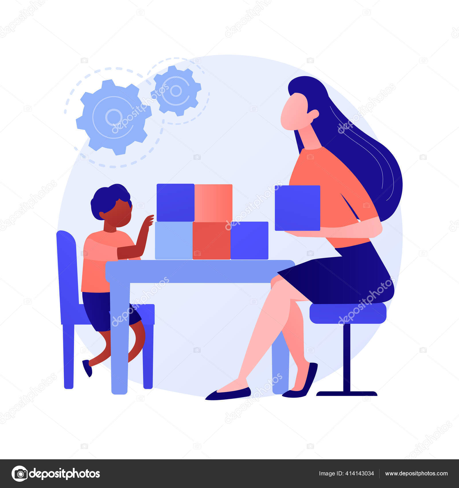 Social-emotional development abstract concept vector illustration ...