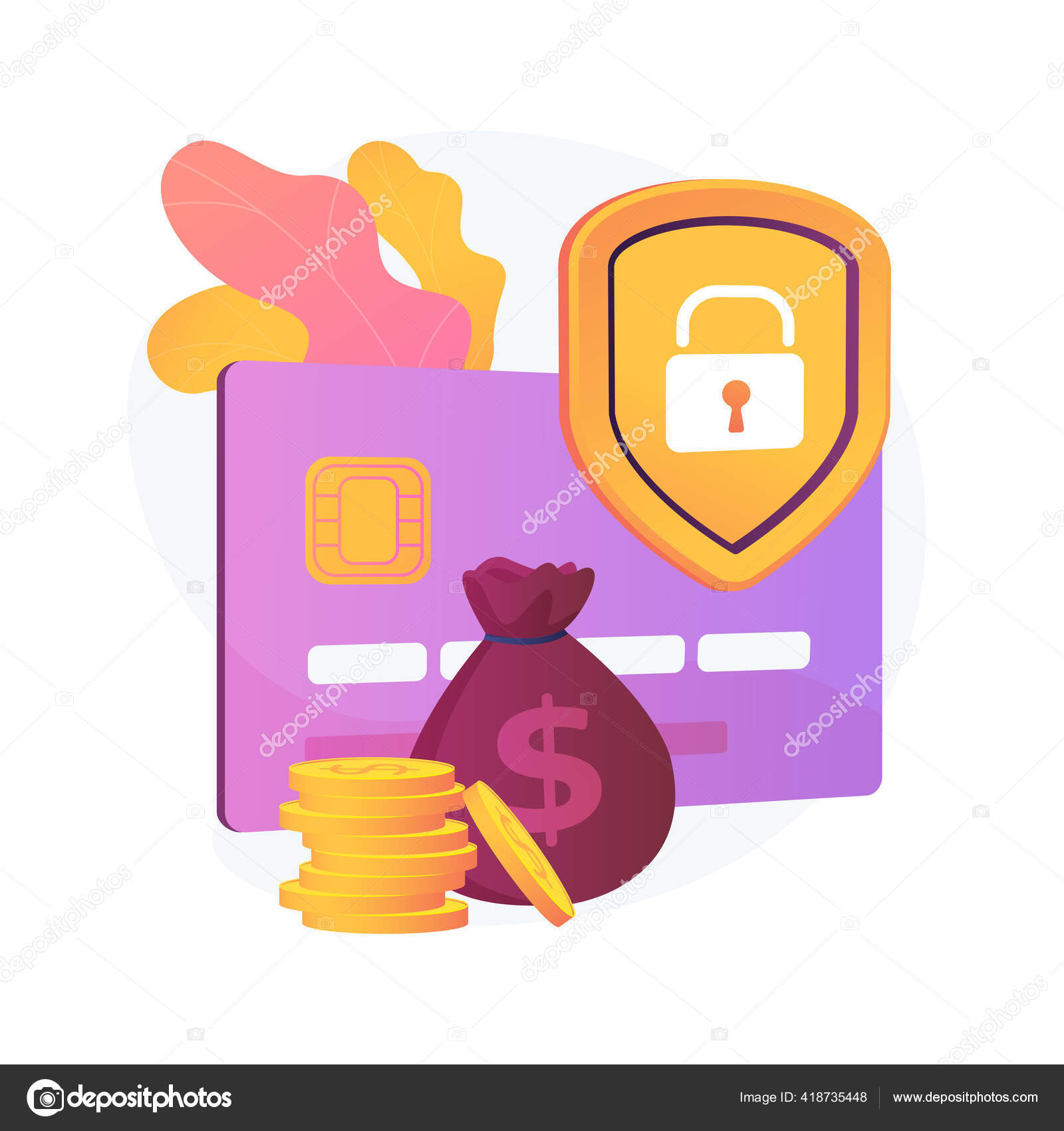 Debit card abstract concept vector illustration. Stock Vector Image by ...