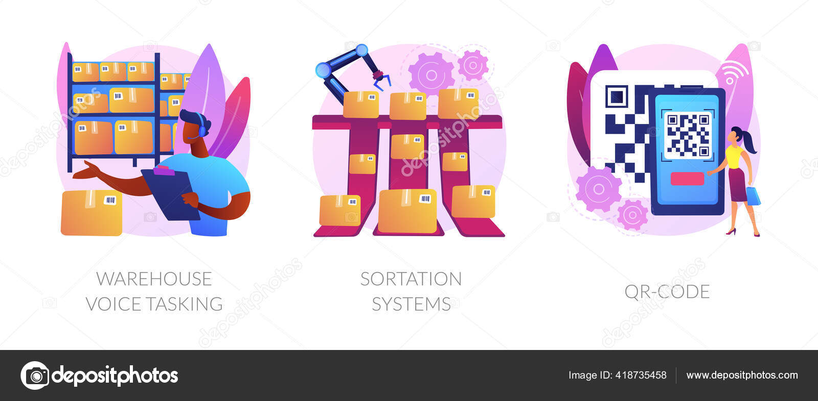 Logistics order processing abstract concept vector illustrations. Stock ... Logistics order processing abstract concept vector illustrations. Stock ...