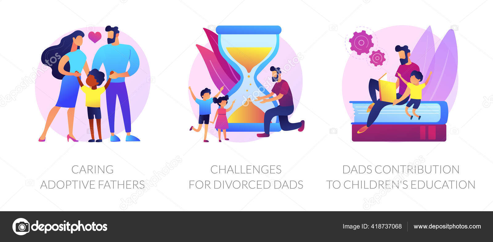 Children raising abstract concept vector illustrations. Stock Vector ...