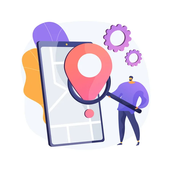 Smart delivery tracking abstract concept vector illustration. Stock ...