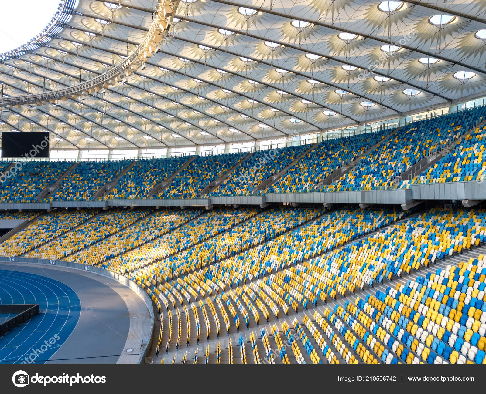 Kiev Ukraine July 2018 National Sports Complex Olimpiysky Part Football ...