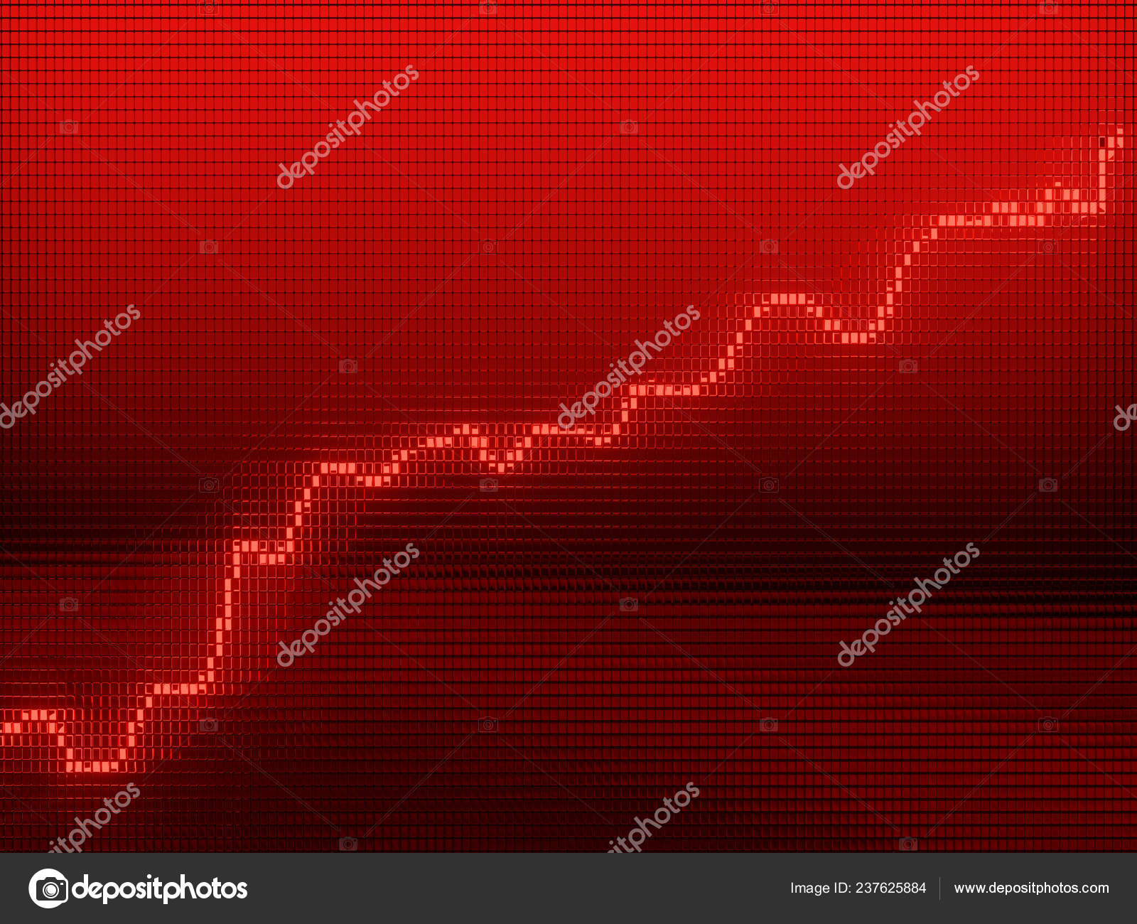 Red Graph Moving Chart Growth Business Success Render Illustration ... Red Graph Moving Chart Growth Business Success Render Illustration ...