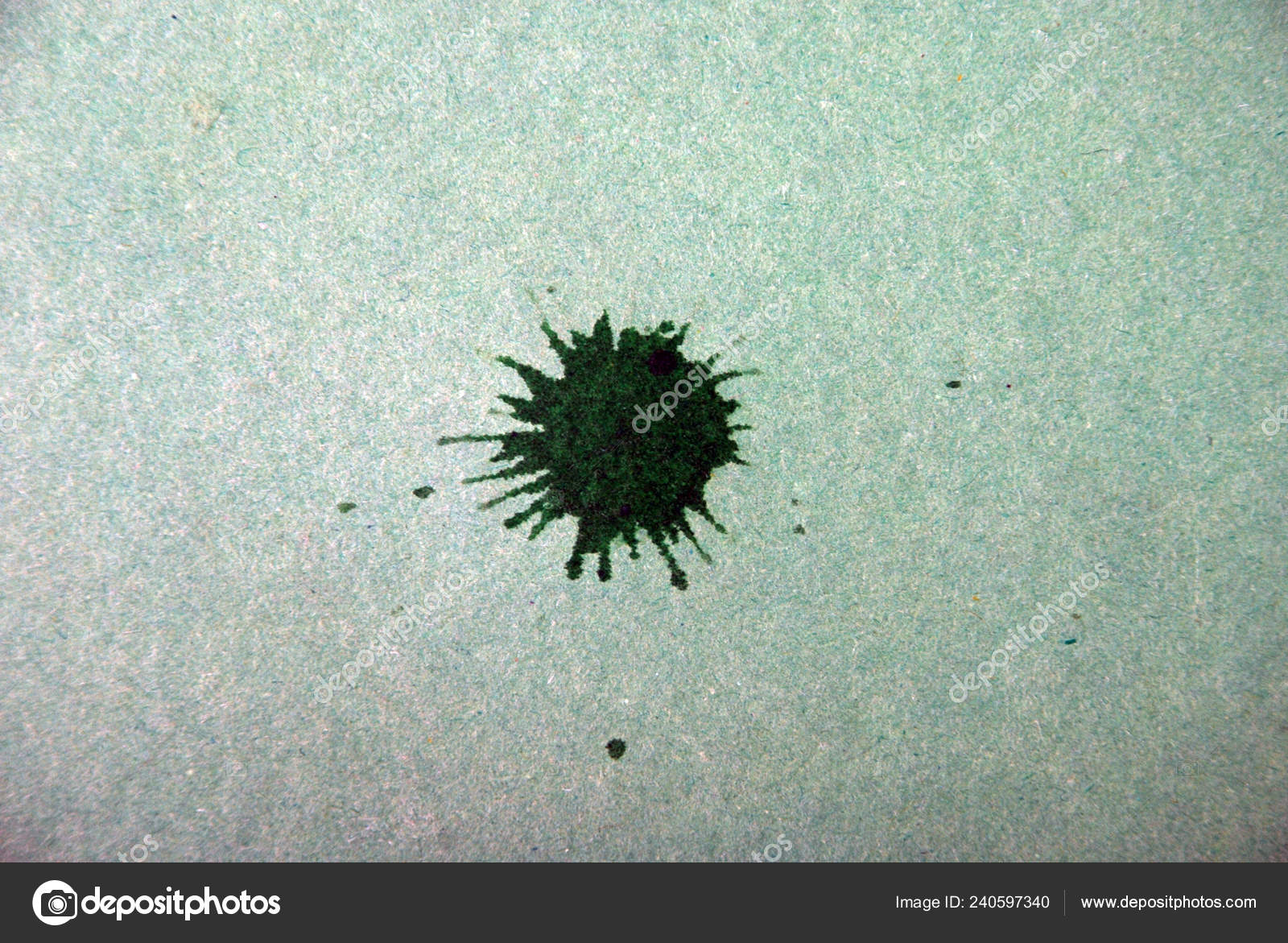 Green Ink Blot Paper Background Close — Stock Photo © akova777 #240597340