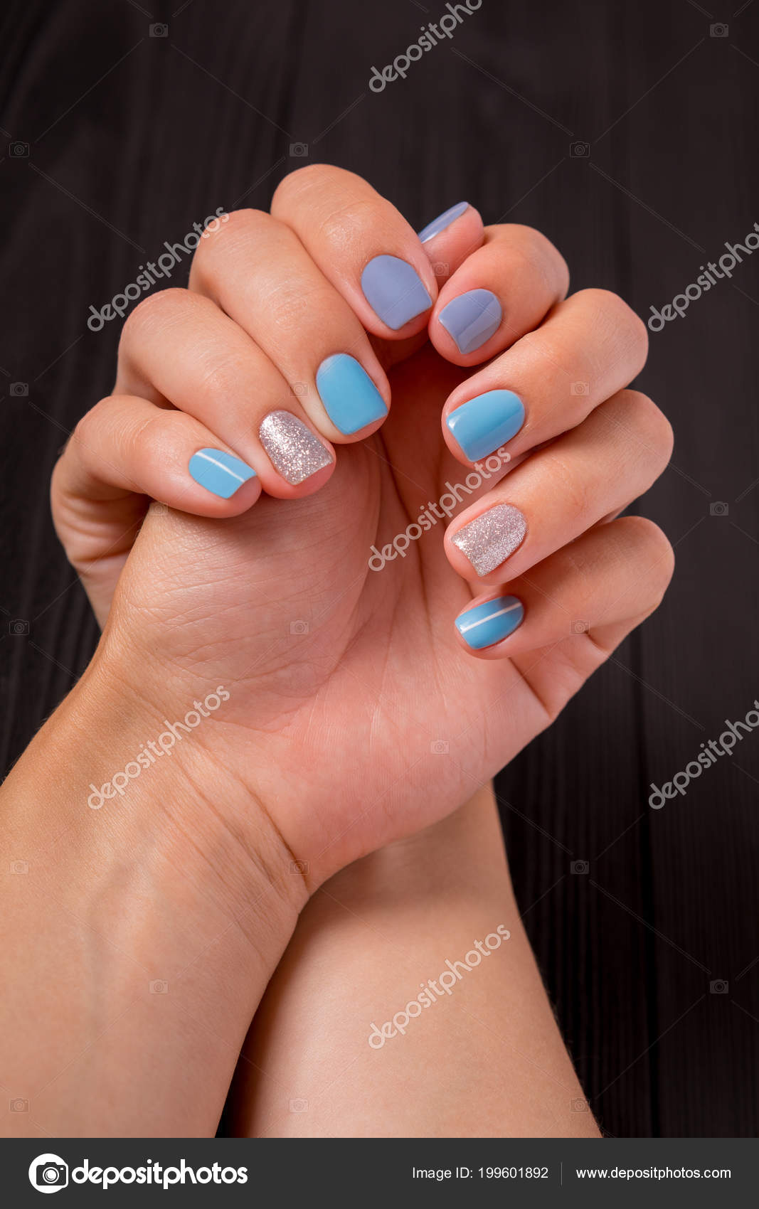 Beautiful Female Hands Stylish Manicure — Stock Photo © Ivantsov #199601892
