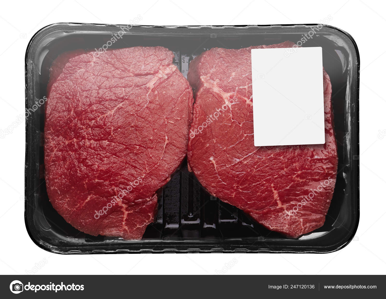 Raw Steak In Package