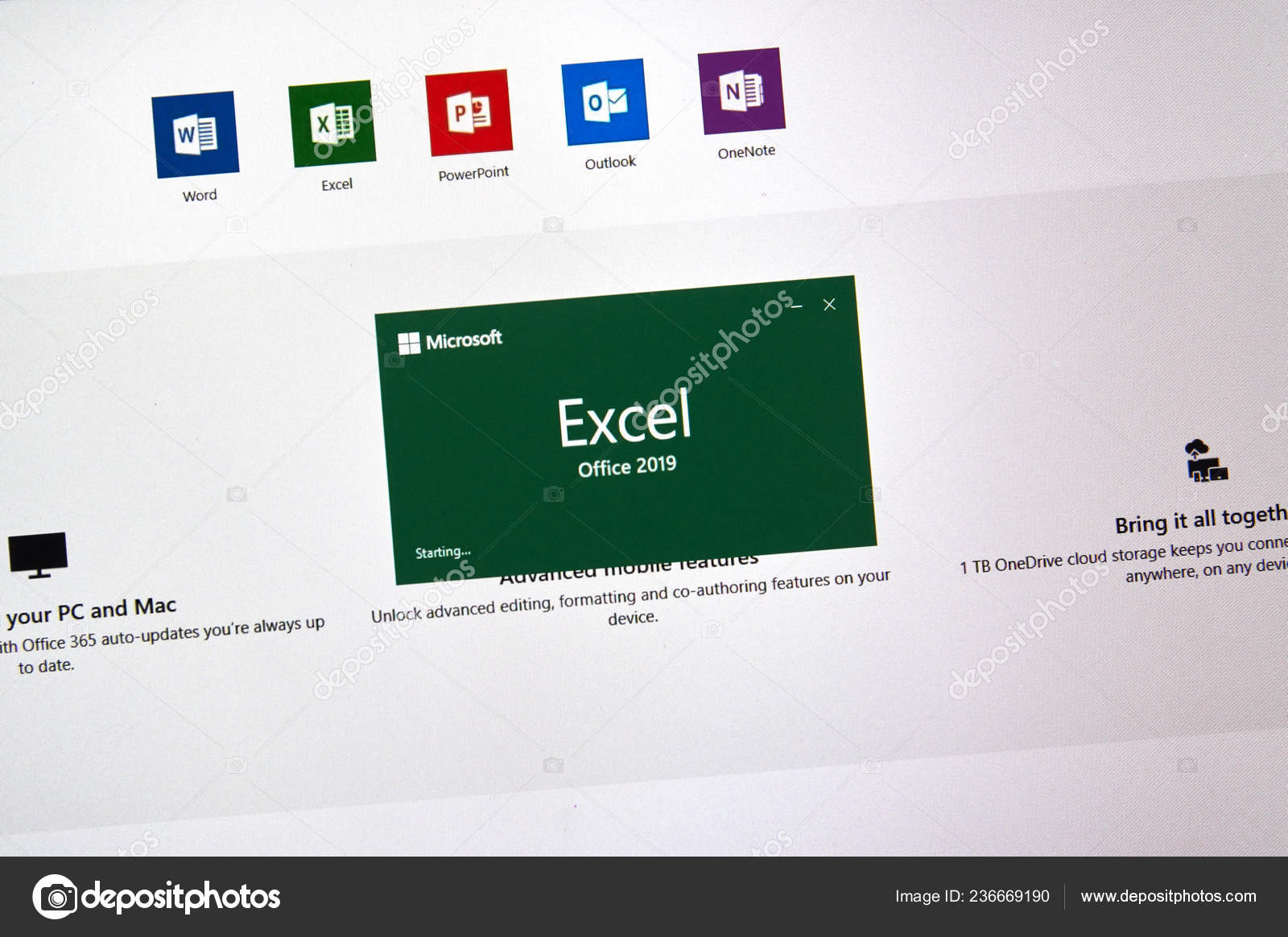 Montreal Canada January 2019 Microsoft Office 2019 Excel Microsoft ...
