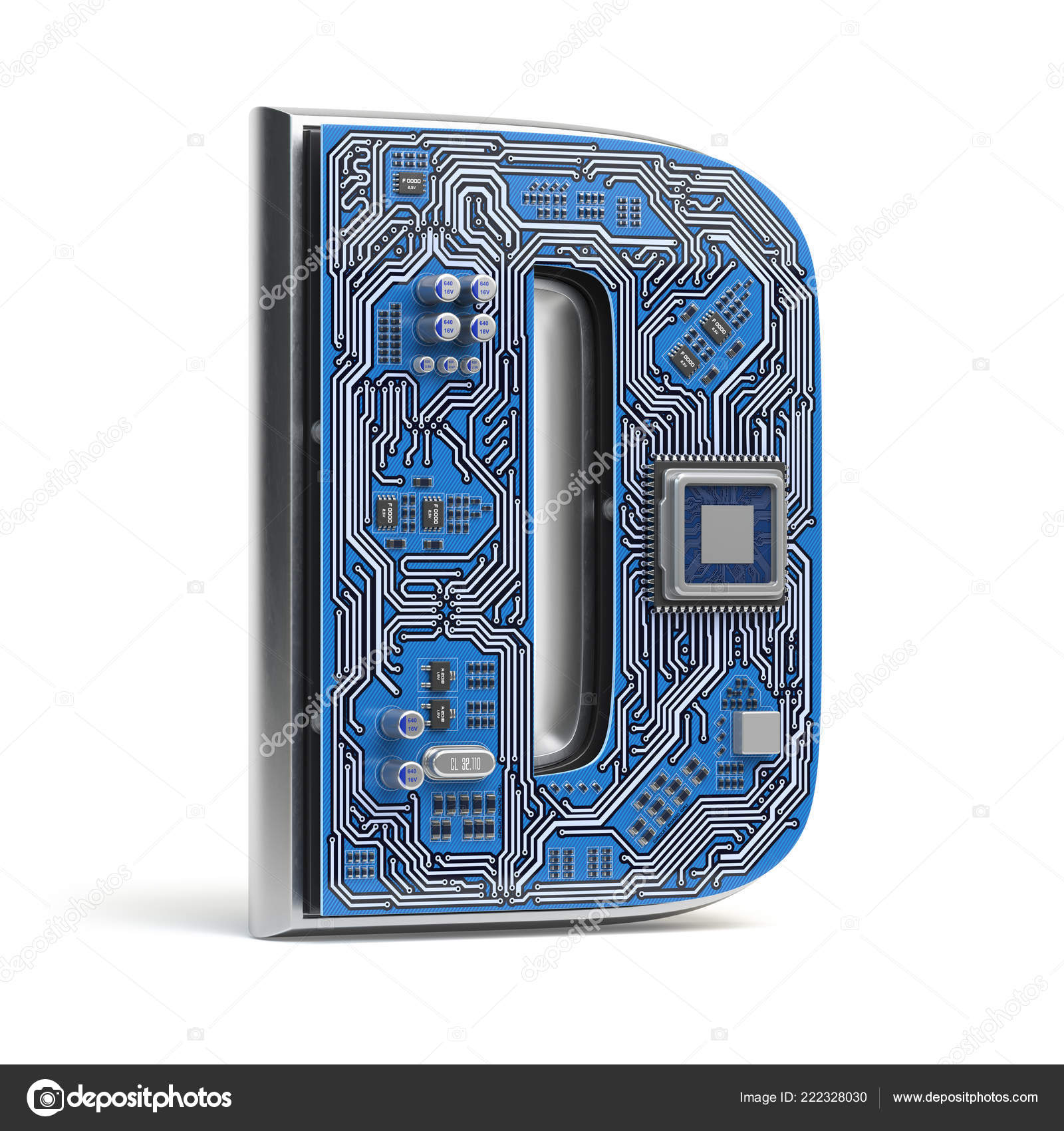 Circuit Board Alphabet