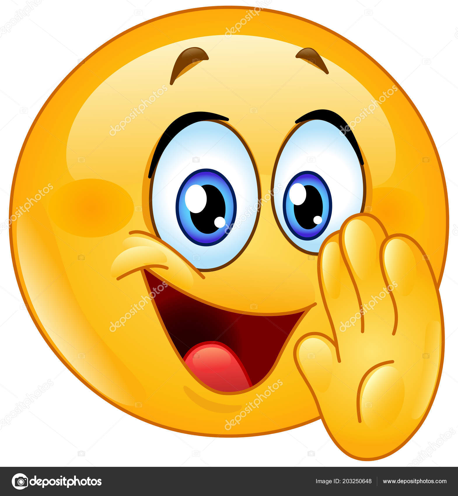 Emoticon Contar Secreto Vector de stock #203250648 de ©yayayoyo