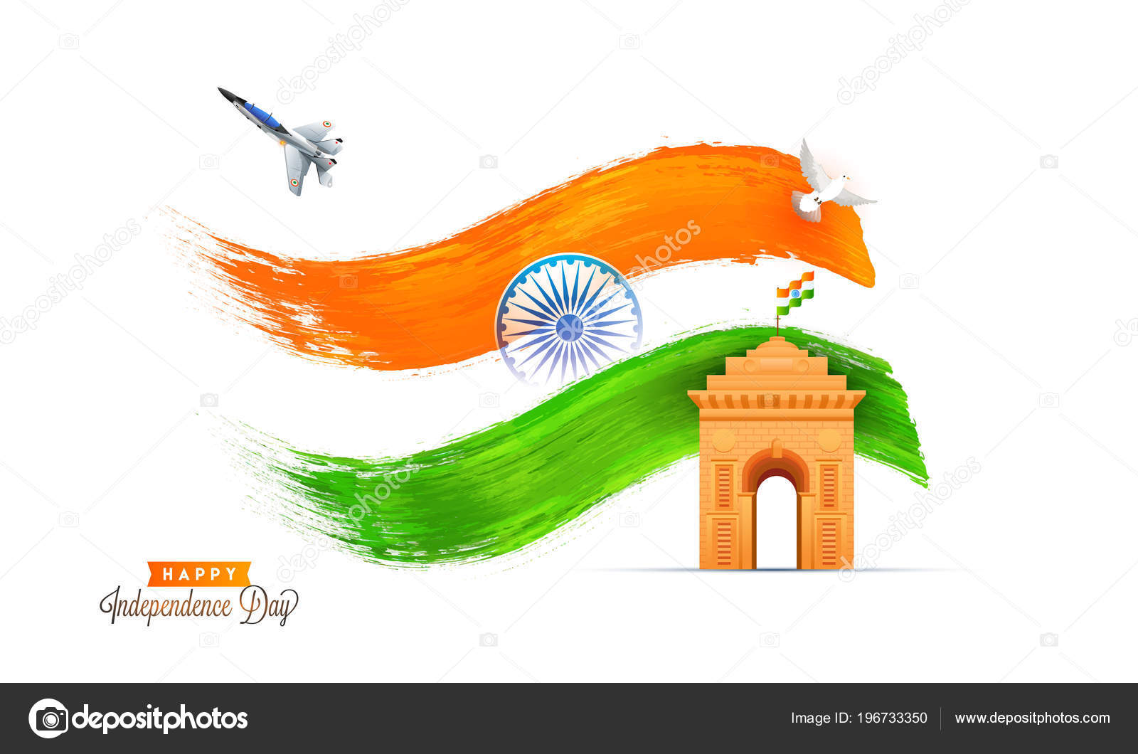 Happy Independence Day Banner Poster Flyer Design India Gate Indian ...