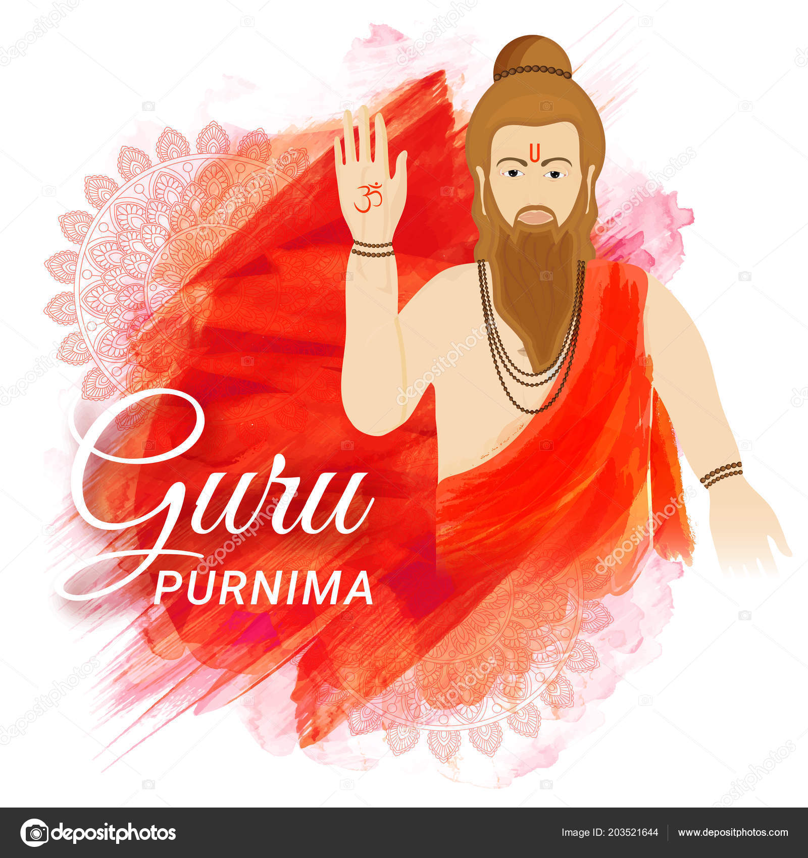 Creative Abstract Pattern Background Decorated Mandala Design Saint ...