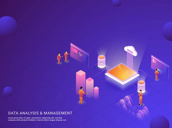 Illustration Magnifying Glass Bar Graph Business Analytics Analysis Data Company Stock Vector ...