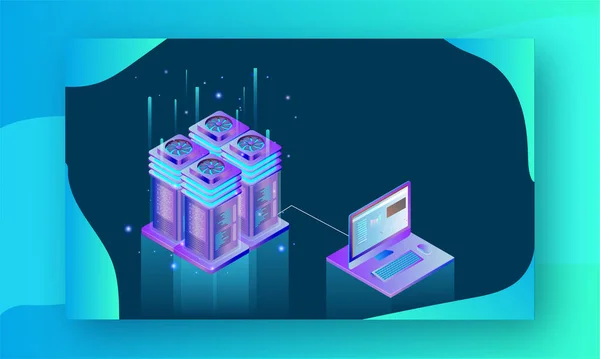 Illustration Desktop Different Programming Language Futuristic ...