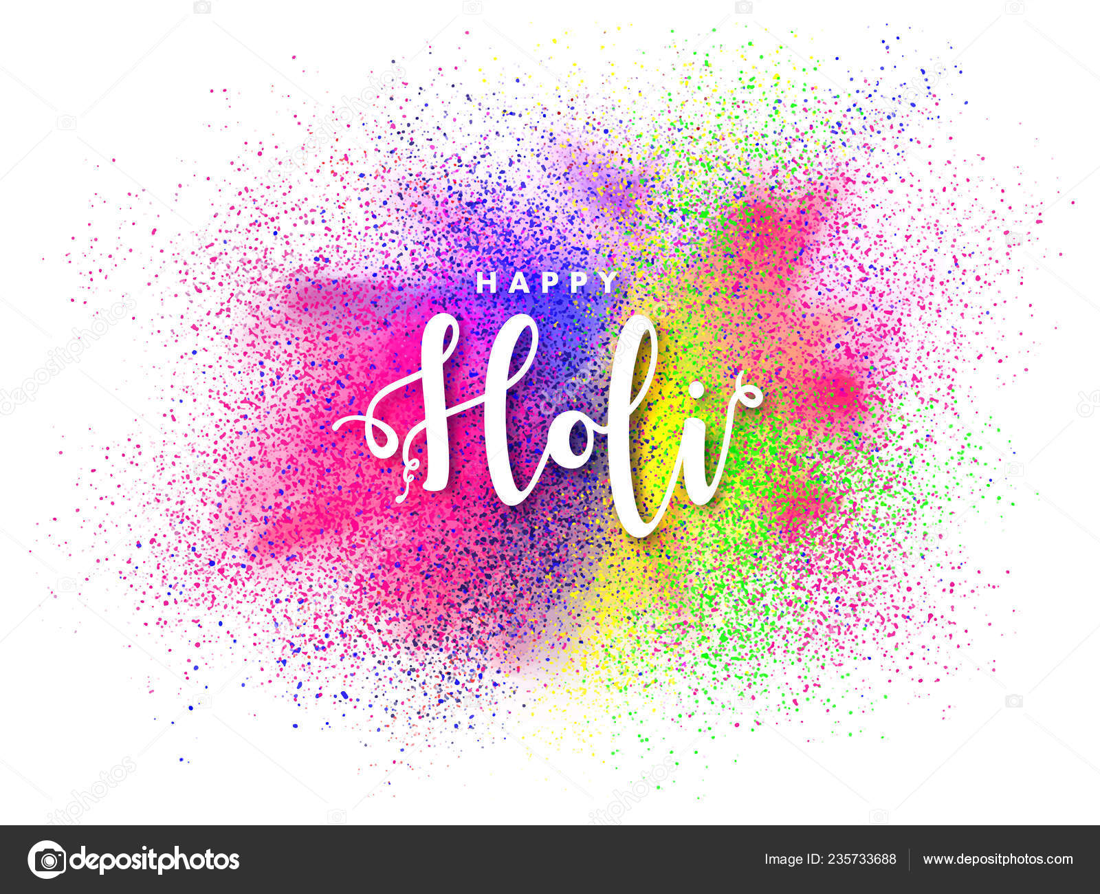 Holi Colour Splash Background