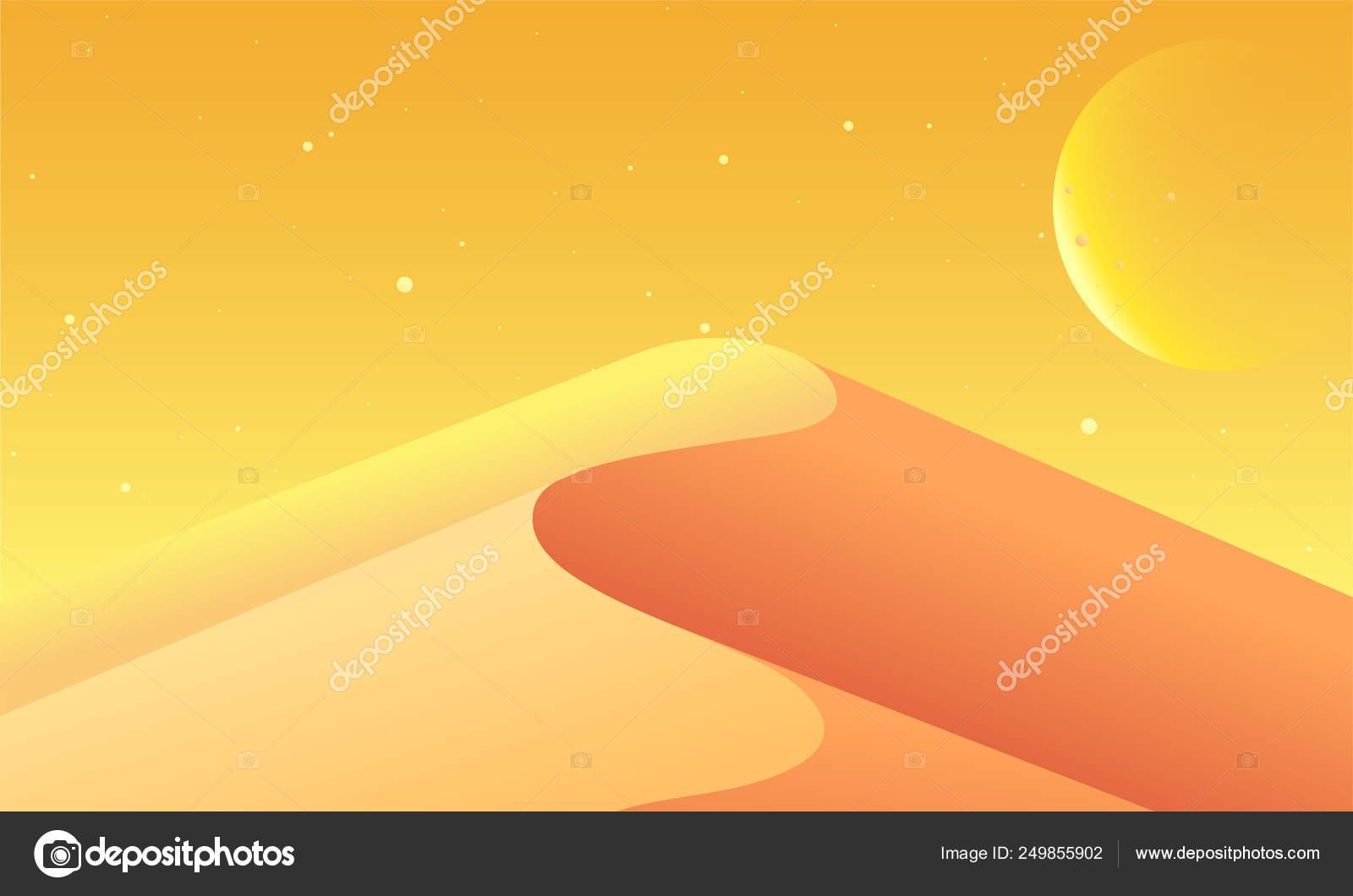 Creative sunset landscape background. Stock Vector Image by ...