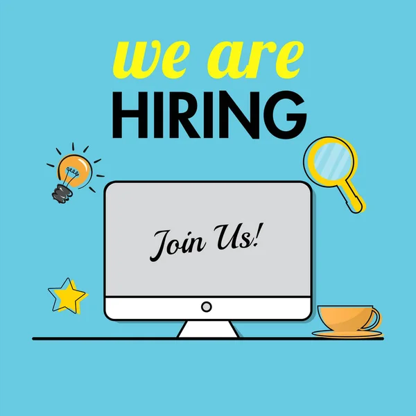 We are hiring join our team Stock Photos, Royalty Free We are hiring ...