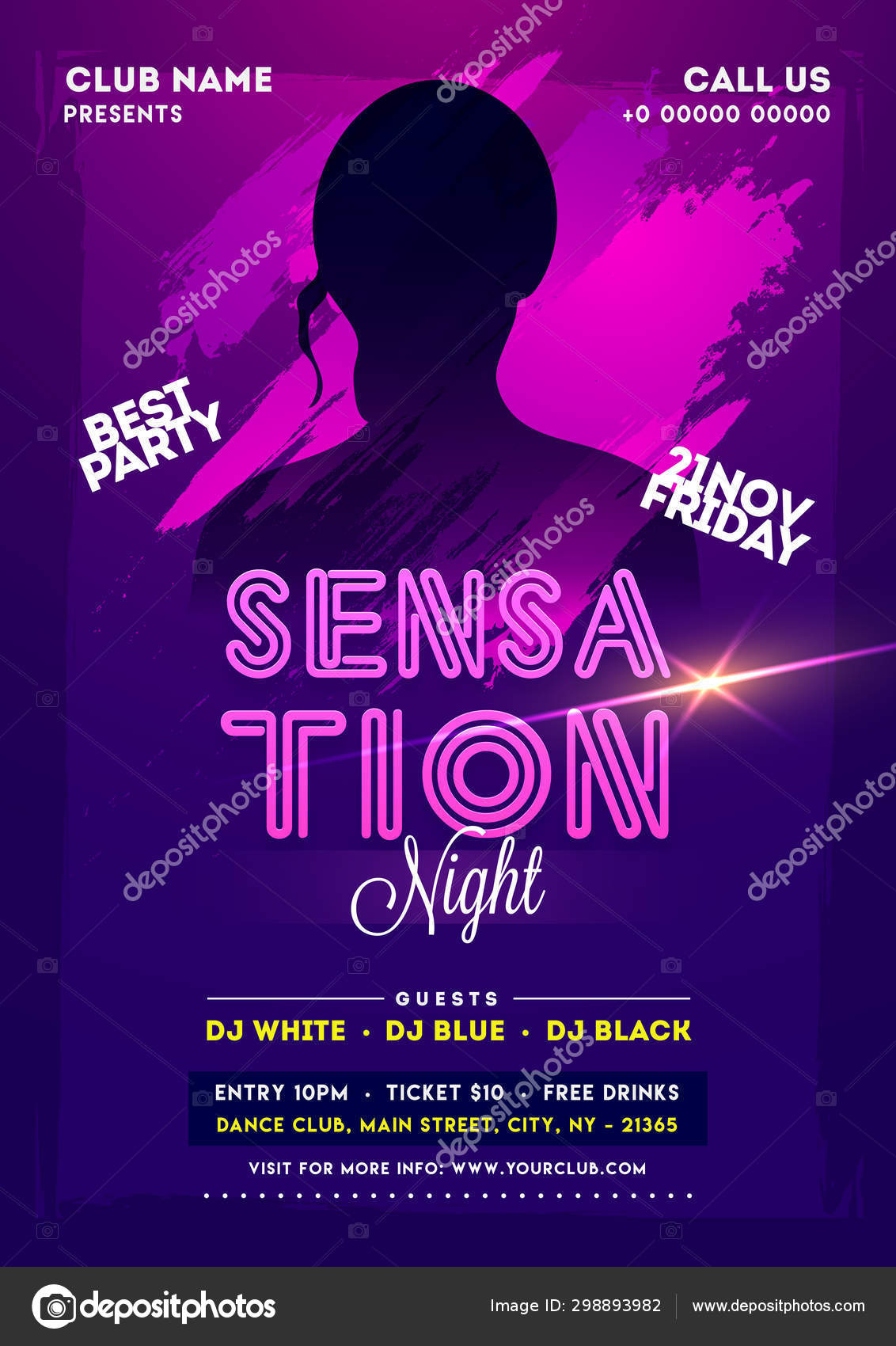 Nightclub Party Invitations