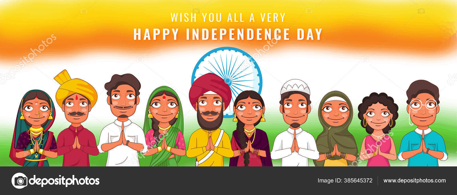 Different Religion People Doing Namaste Welcome Show Unity Diversity ...