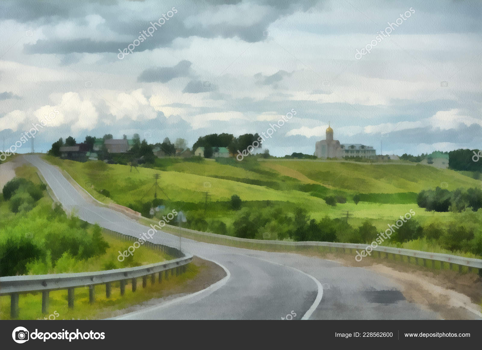 Road Village Stock Photo by ©pigulas 228562600