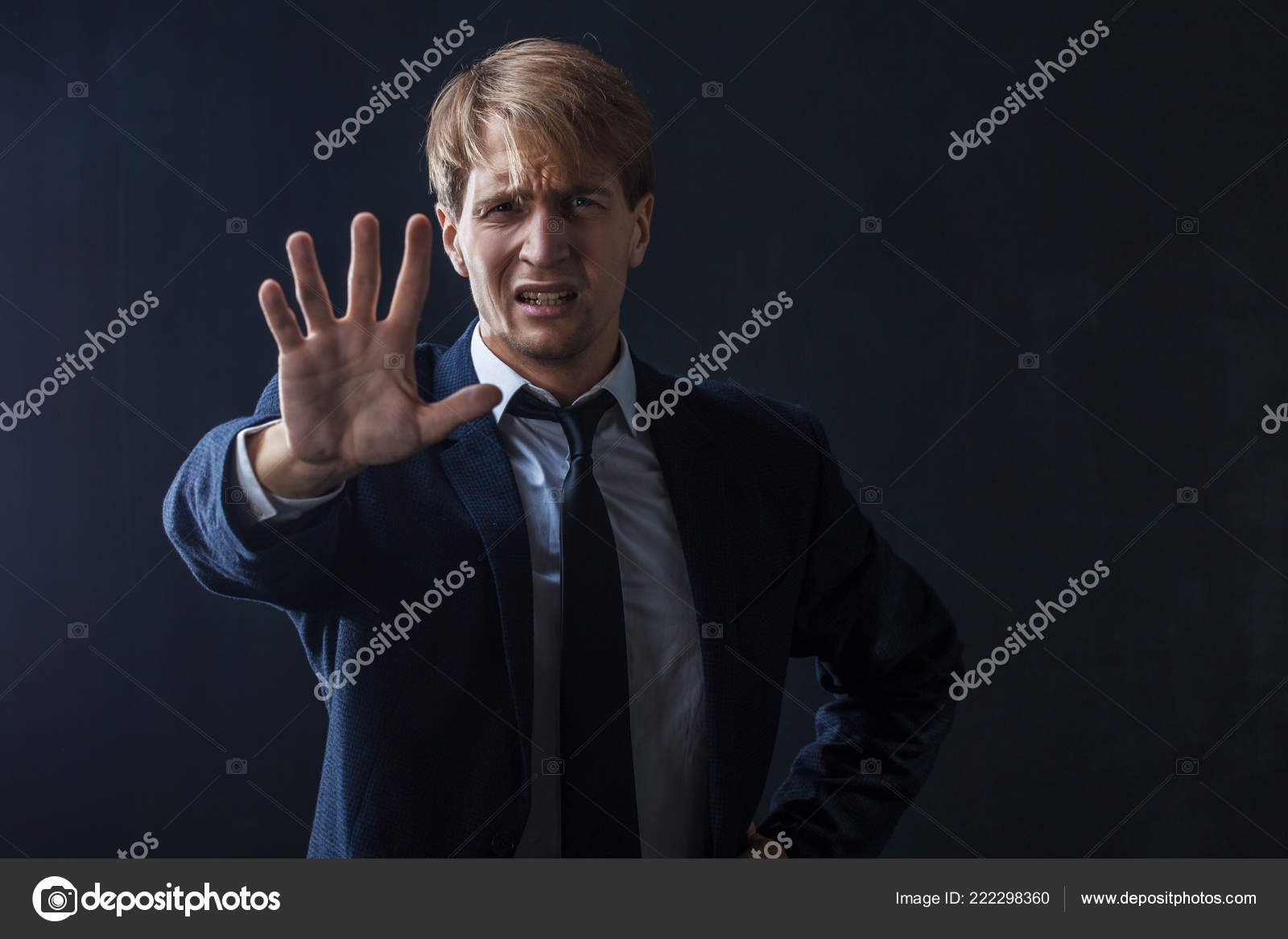 Stop it . Depressed and confused, work problems and economic crisis ...