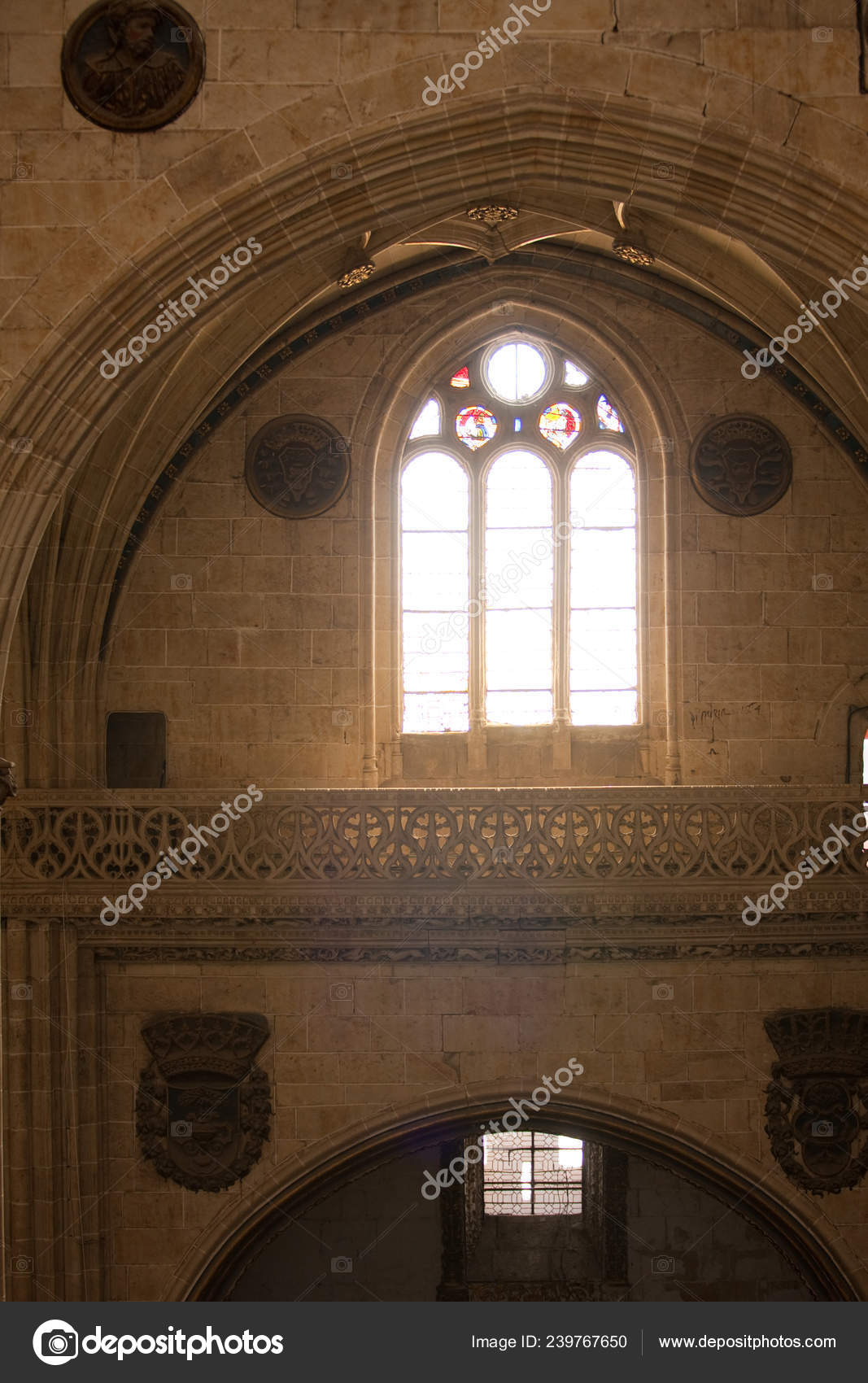 Gothic Cathedral Interior Window