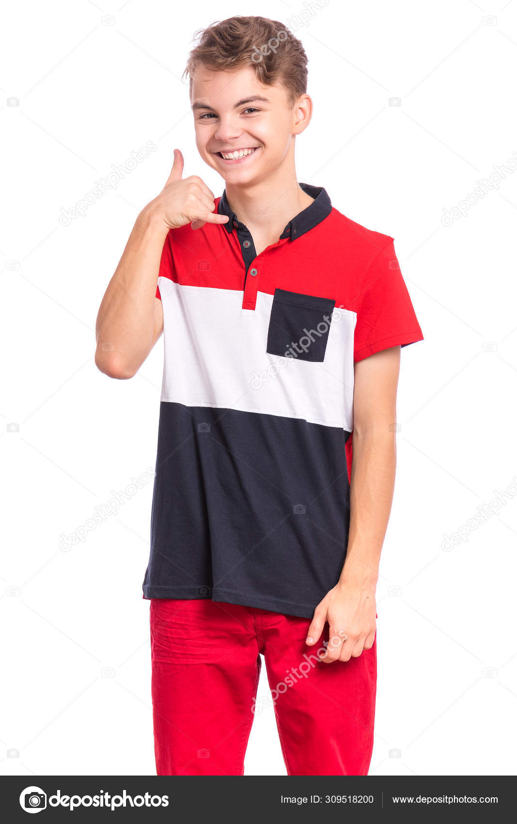 Boy emotions and signs — Stock Photo © DenisNata #309518200