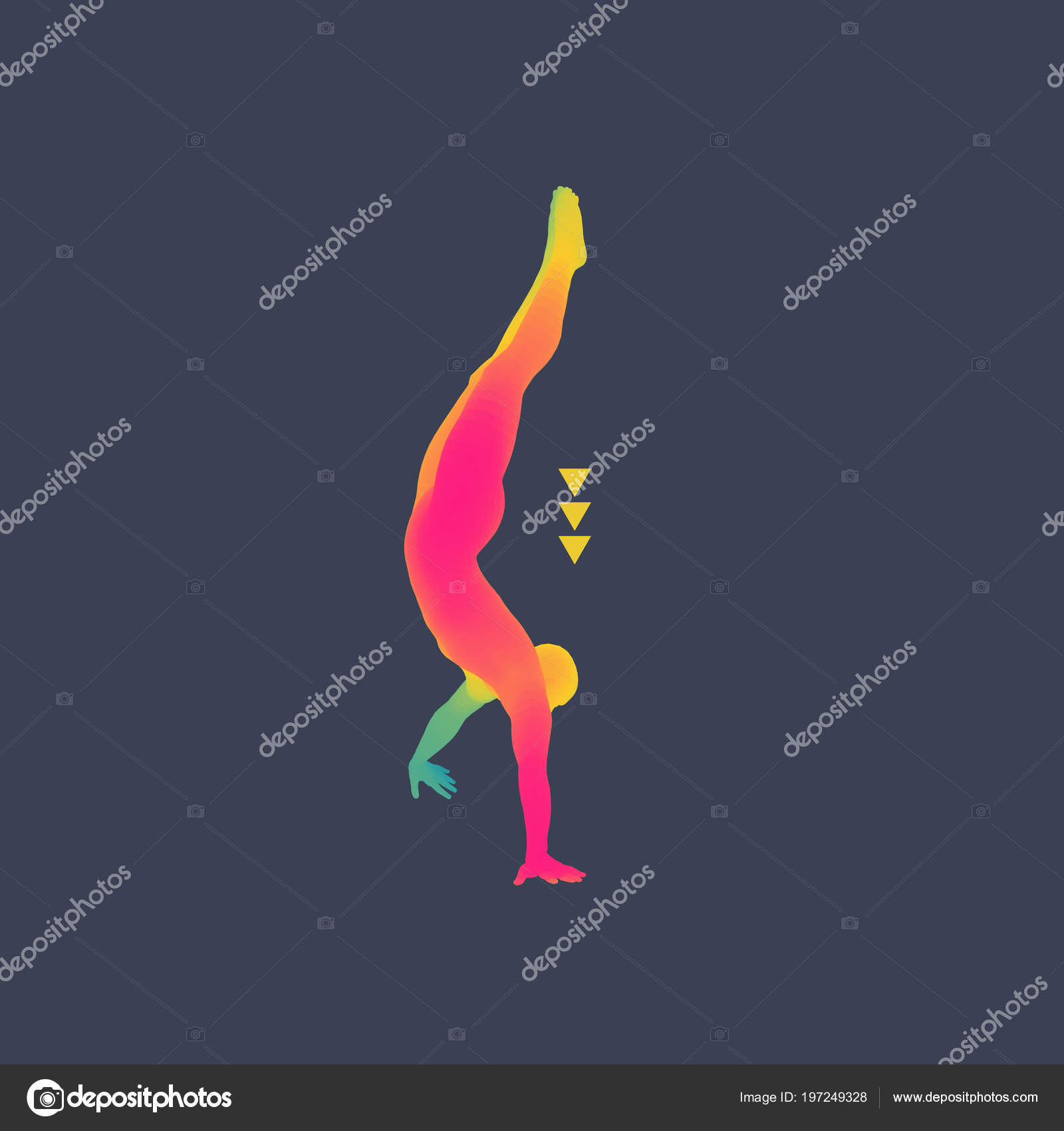 Gymnast Model Man Human Body Model Gymnastics Activities Icon Health ...