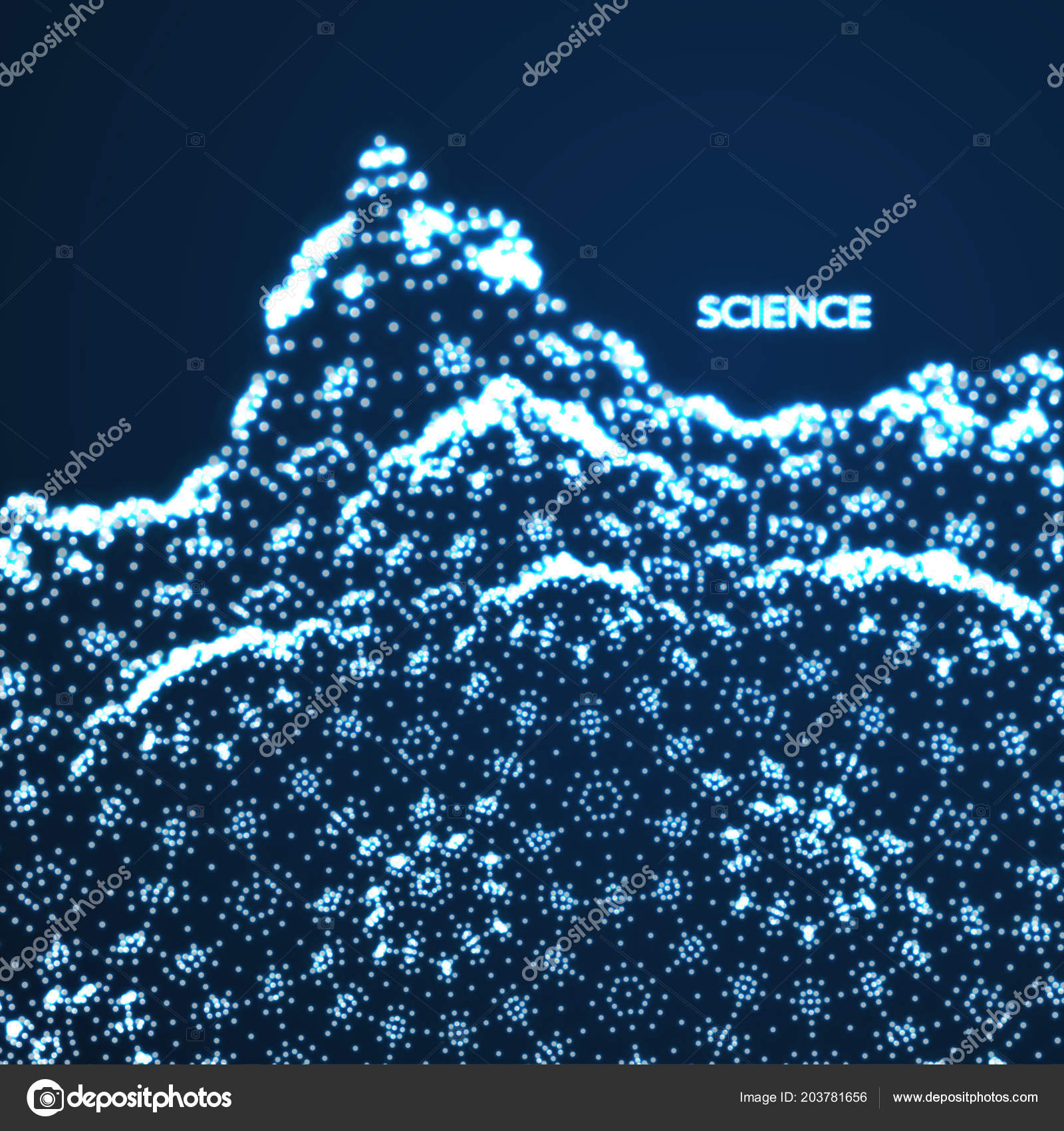 Futuristic Landscape Background Shiny Grid Low Poly Terrain Cyberspace ...