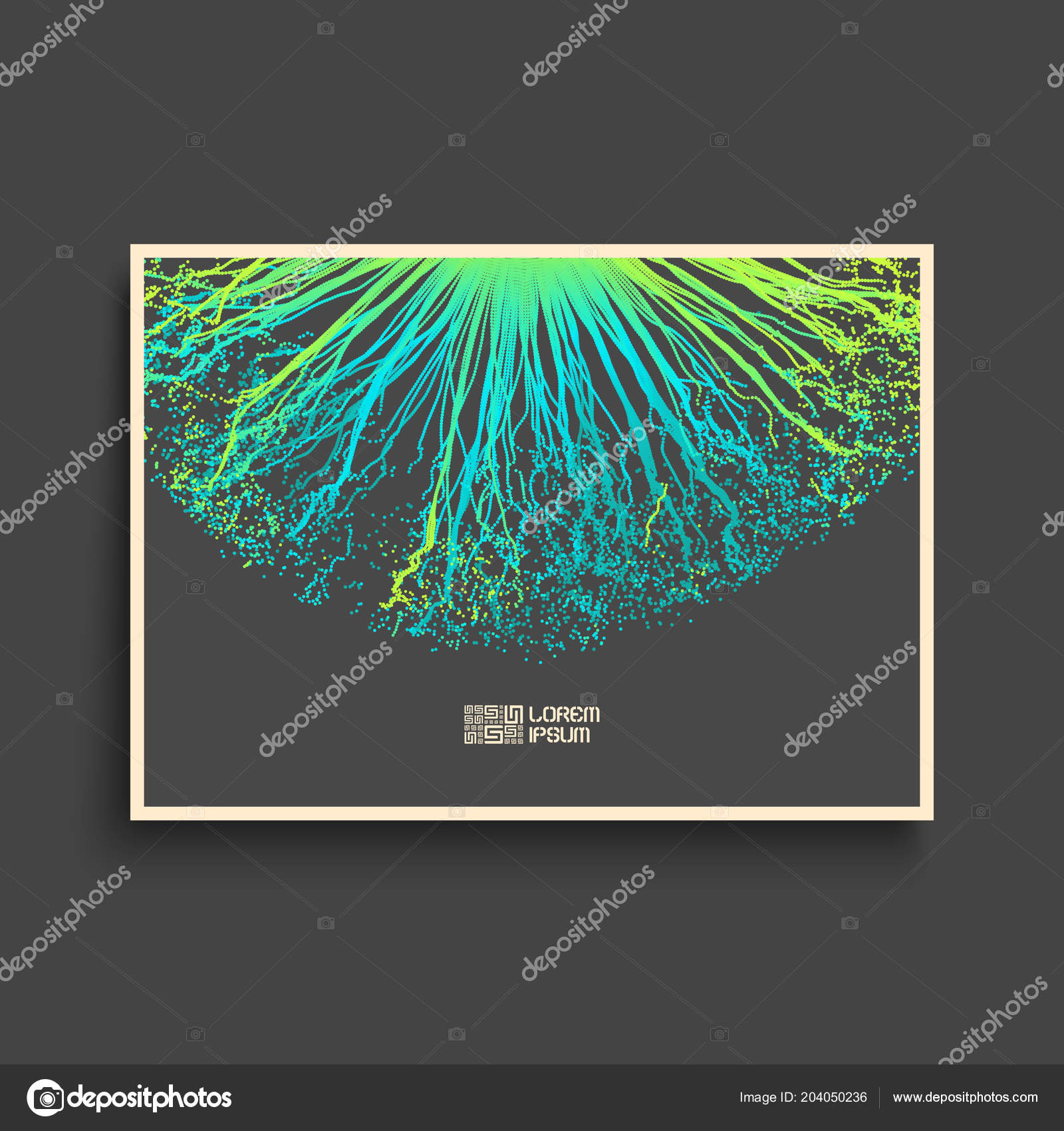 Point Explode Array Dynamic Emitted Particles Textbook Booklet Notebook Mockup Stock Vector ...